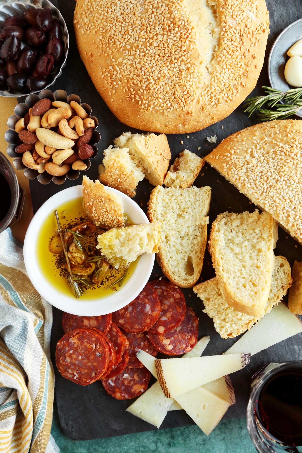 Rustic Italian Sesame Bread - Jonathan Melendez