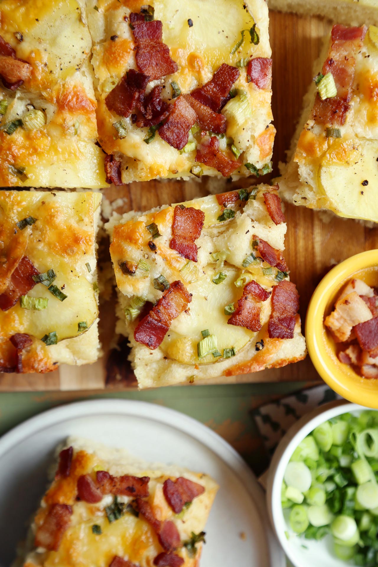 Loaded Baked Potato Focaccia - Jonathan Melendez