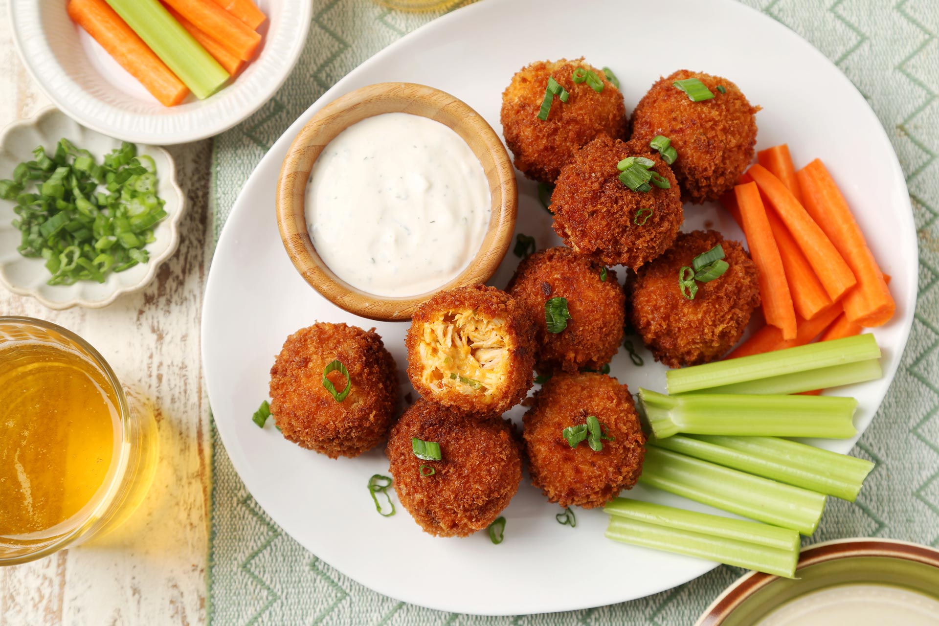 Crispy Buffalo Chicken Balls - Jonathan Melendez
